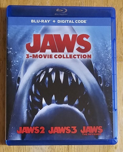 JAWS 3 Movie Collection BLU-RAY DISC EXC COND Jaws 2 Jaws 3 The Revenge ...