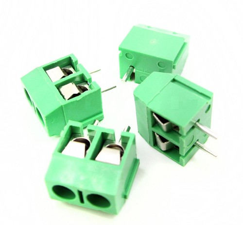100PCS Green KF301-2P 2 Pin Plug-in Screw Terminal Block Connector 5 ...