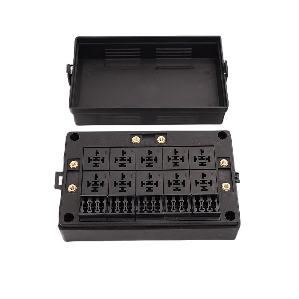Universal Fuse Relay Box 12V Automotive 10 Slots Relay Holder 15 Slots ...
