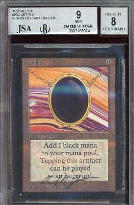 SIGNED BGS/JSA 9/8 Alpha Mox Jet ~ Vintage MTG/Magic!!! | eBay