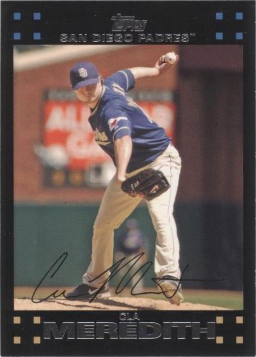 2007 Topps - Clay Meredith #191 Red Back for sale online | eBay