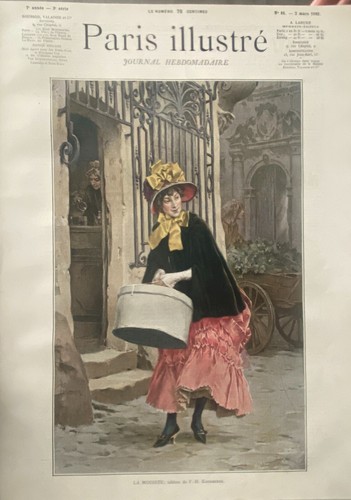 Paris Illustre 1889 N° 61 La Modiste - Struggle By A. Weiss | eBay