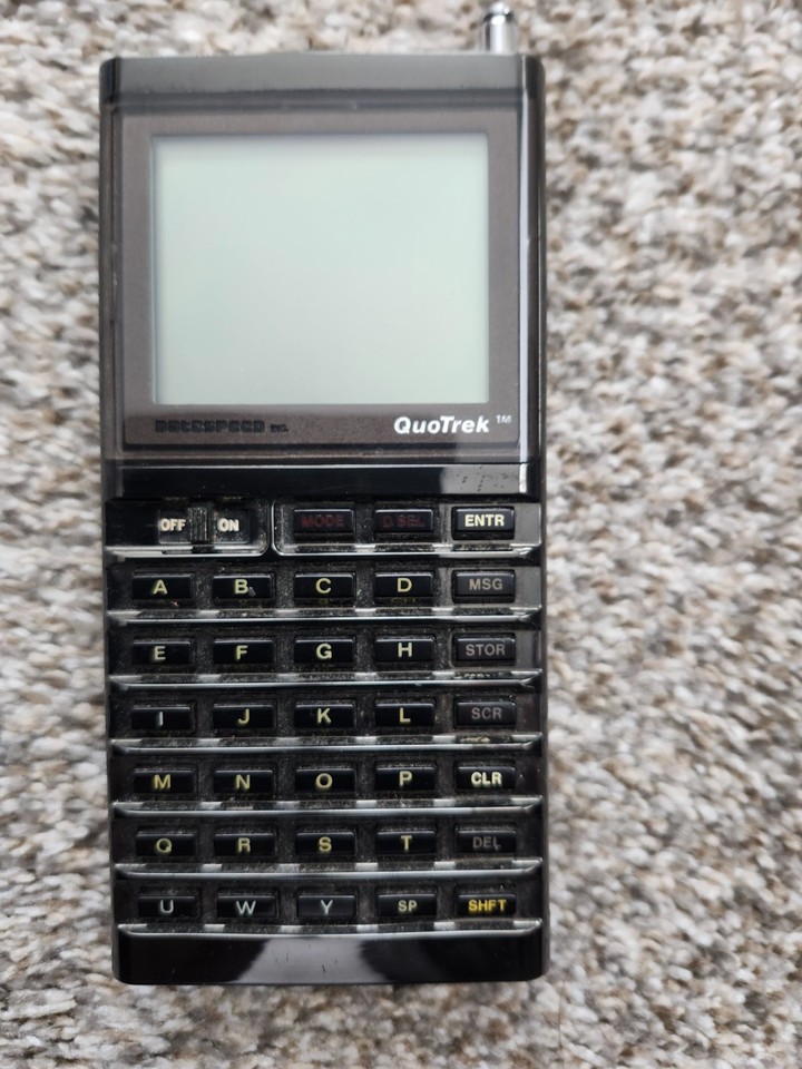 Vintage Dataspeed Lotus Quotrek Handheld Stocks & Commodities Trading ...