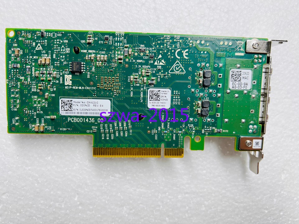 1pcs Used DELL CX4121C ConnectX-4LX 0MRT0D 020NJD 25G MCX4121A | eBay