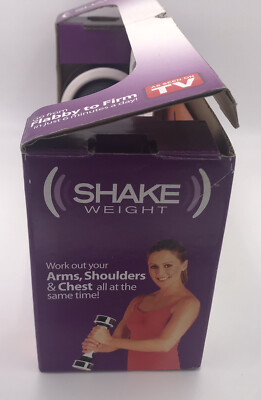 Shake Weight Work Out White (includes DVD) 2.5lb Tones Arms & Shoulders ...