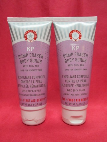 FAB First Aid Beauty KP Bump Eraser Body Scrub~Travel 56.7g/2oz~LOTof2 ...