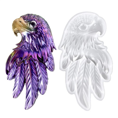 Silicone 3D Eagle Head Mold DIY Resin Epoxy Casting Craft Mold Wall ...