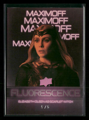 Scarlet Witch FLUORESCENCE Pink 1/5 2024 UD Marvel Studios Series 2 | eBay