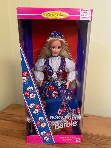 Norwegian Barbie Dolls Of The World 1995 Mattel #14450 - New In Box | eBay