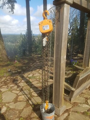 Magna Heavy Duty Chain Hoist 2Ton Fall Chain Hoist 30 FOOT LIFT EUC | eBay