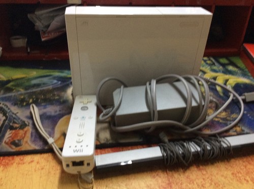 Nintendo Wii RVL-001 White Console W/ Power Cable + Controller, wand | eBay