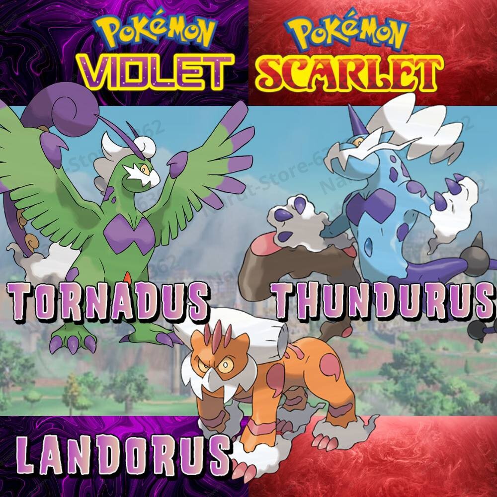 🌟LANDORUS + THUNDURUS + TORNADUS THERIAN FORM🌟 🔥POKEMON SCARLET ...