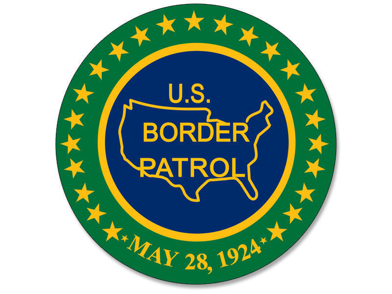 4" BORDER PATROL SEAL LOGO HELMET CAR BUMPER DECAL STICKER MADE IN USA ...