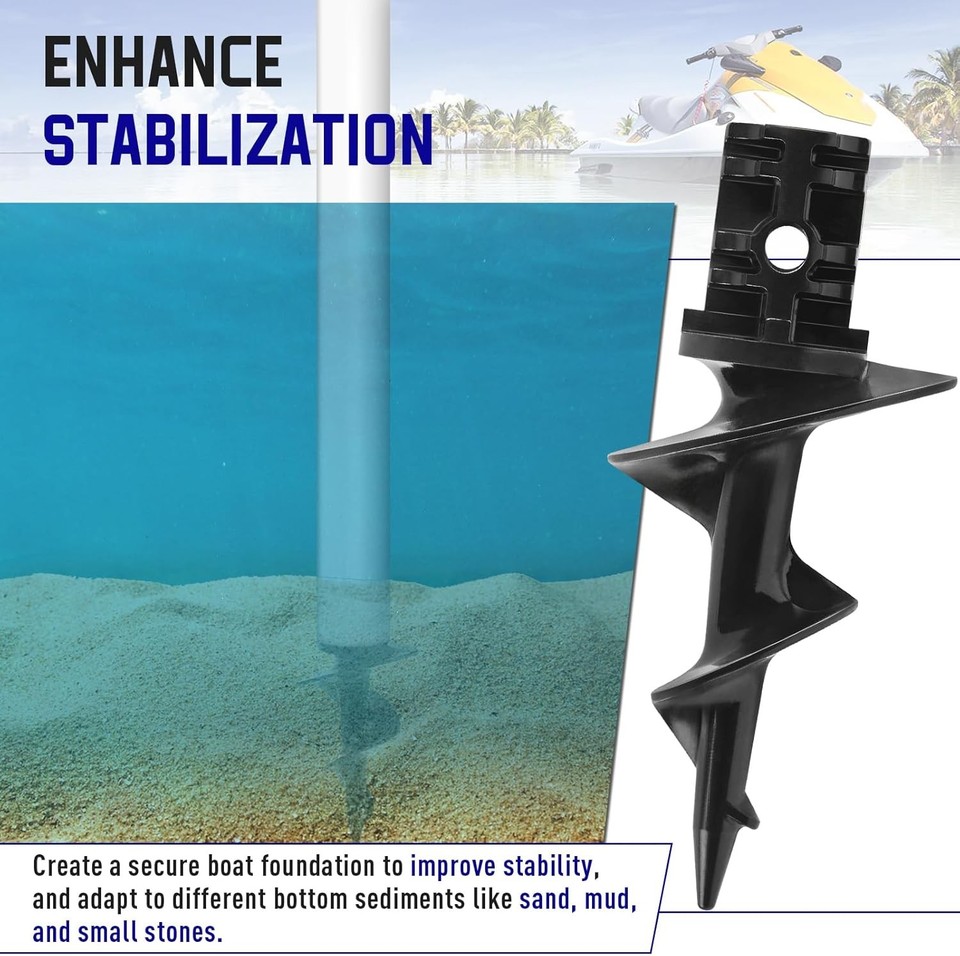 Dock Sand Auger for Making PVC Tubing Sandbar Anchor Securing Your Boat ...