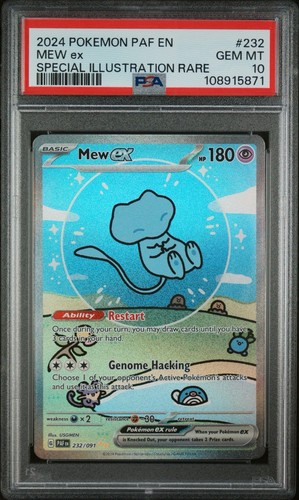 Mew ex 232/091 Sv: Paldean Fates Holo PSA 10 Bubble Mew | eBay