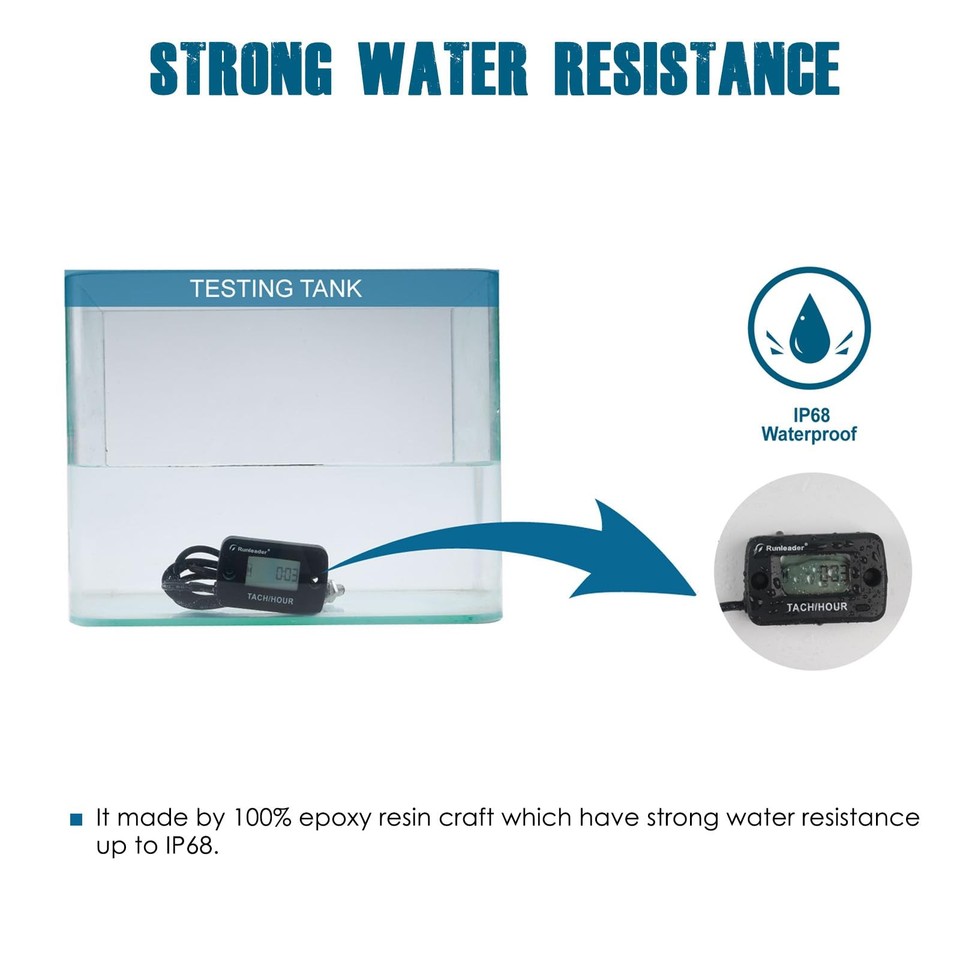 Rotating Shaft Hour Meter Tachometer,RPM Magnetic Pickup,Maintenance ...