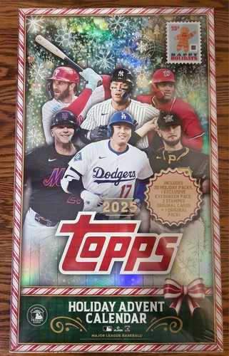 2025 Topps Baseball SEALED HOLIDAY ADVENT CALENDAR BOX Ohtani Kurtz | eBay