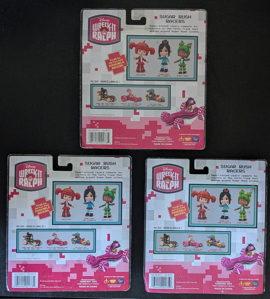 Disney WRECK IT RALPH Vanellope Von Schweetz Sugar Rush 5" Minty Zaki ...