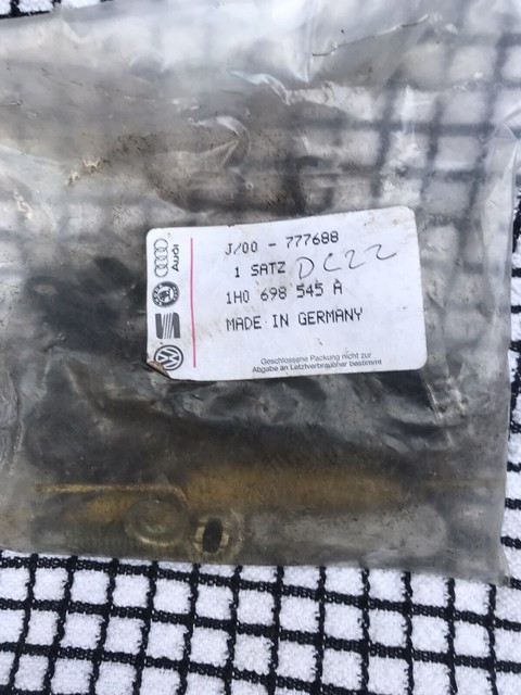 Volkswagen Brake Shoe Fitting Kit Part No 1H0698545A for sale online | eBay