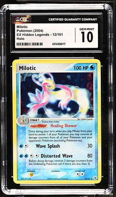 CGC 10 Gem Mint - Pokemon Card - EX Hidden Legends 12/101 - Milotic ...