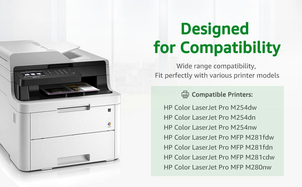 4 Toner Cartridge Black Color 125A CB540A Set For HP LaserJet CP1518ni ...