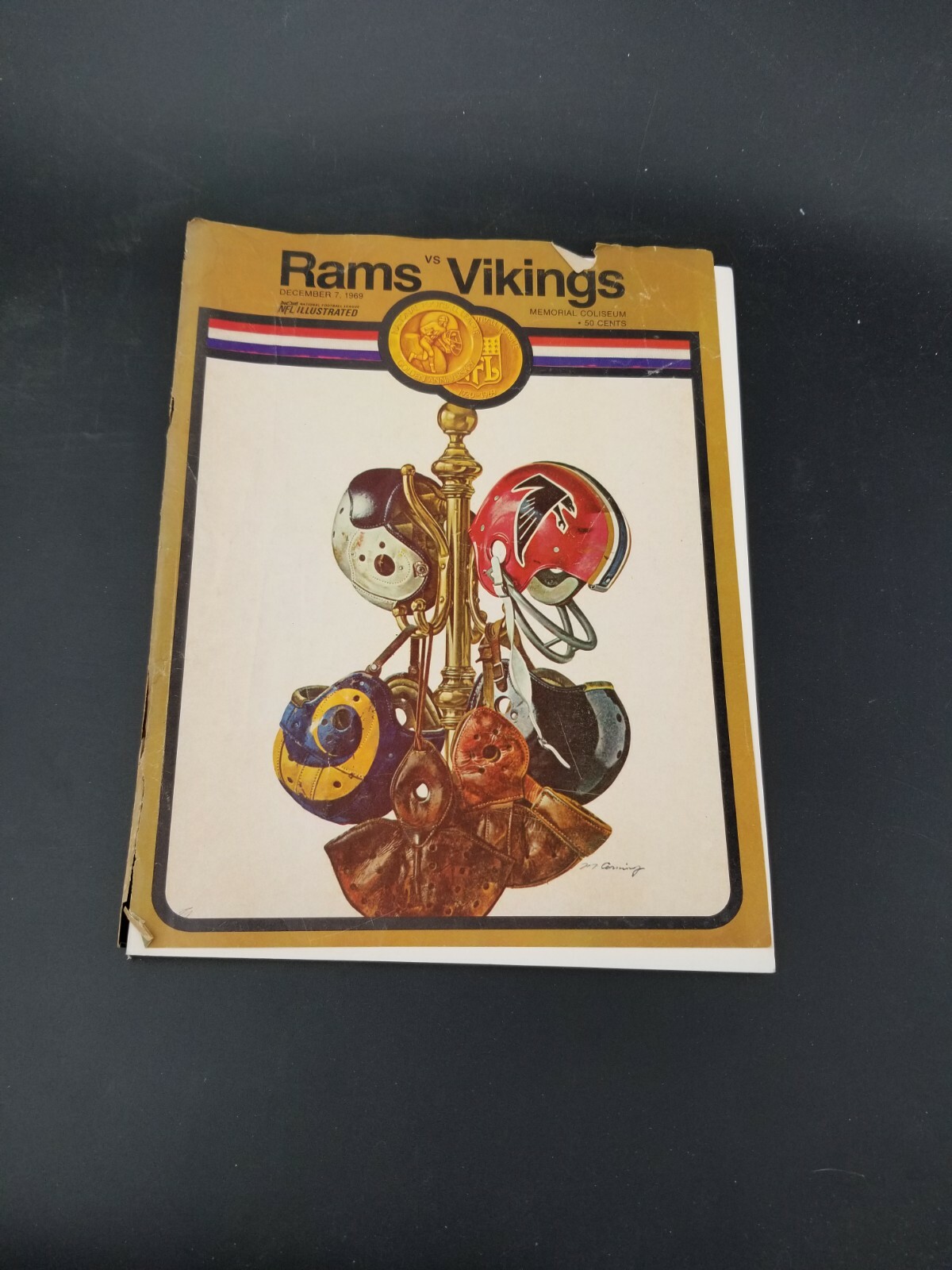 Rams VS Vikings December 7 1969 Los Angeles Memorial Coliseum Program ...