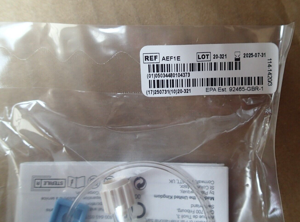 Pall AEF1E AEF Filter Intravenous Filter Set 0.9 mm ID Microbore Tubing ...