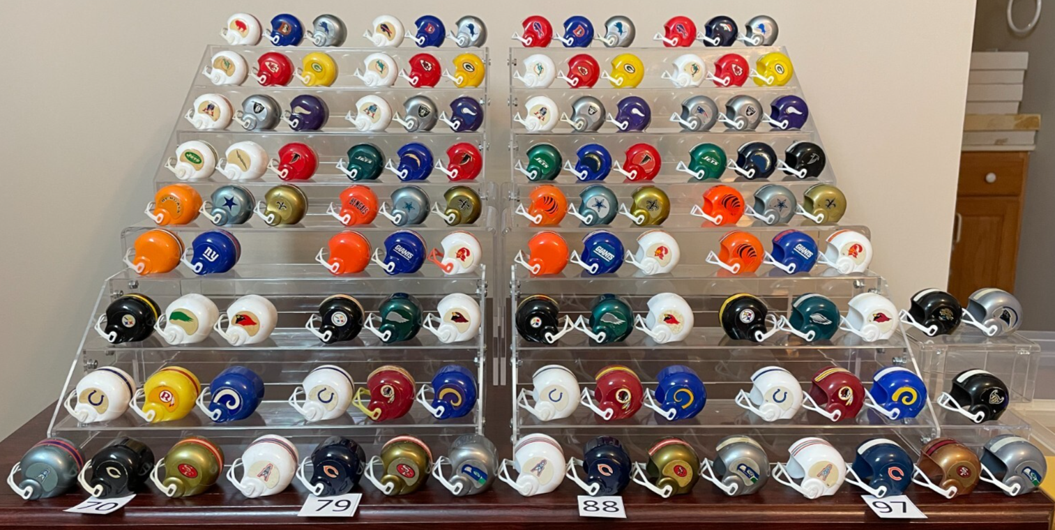 36 Complete Sets of NFL OPI Gumball Helmets Original Vintage 1965-2000 ...