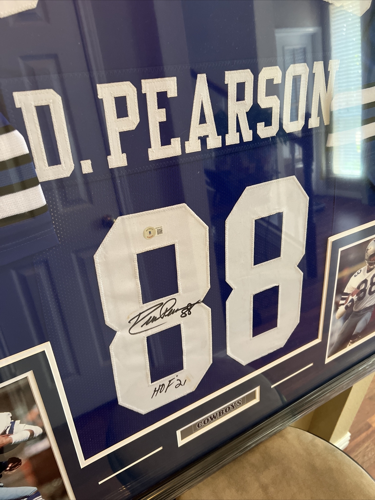 Drew Pearson authentic autograph framed jersey COA Beckett | eBay