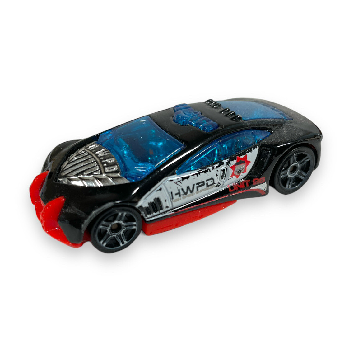 2010 Hot Wheels HWPD Police Car, #26 Black with Blue Tinted Windows | eBay