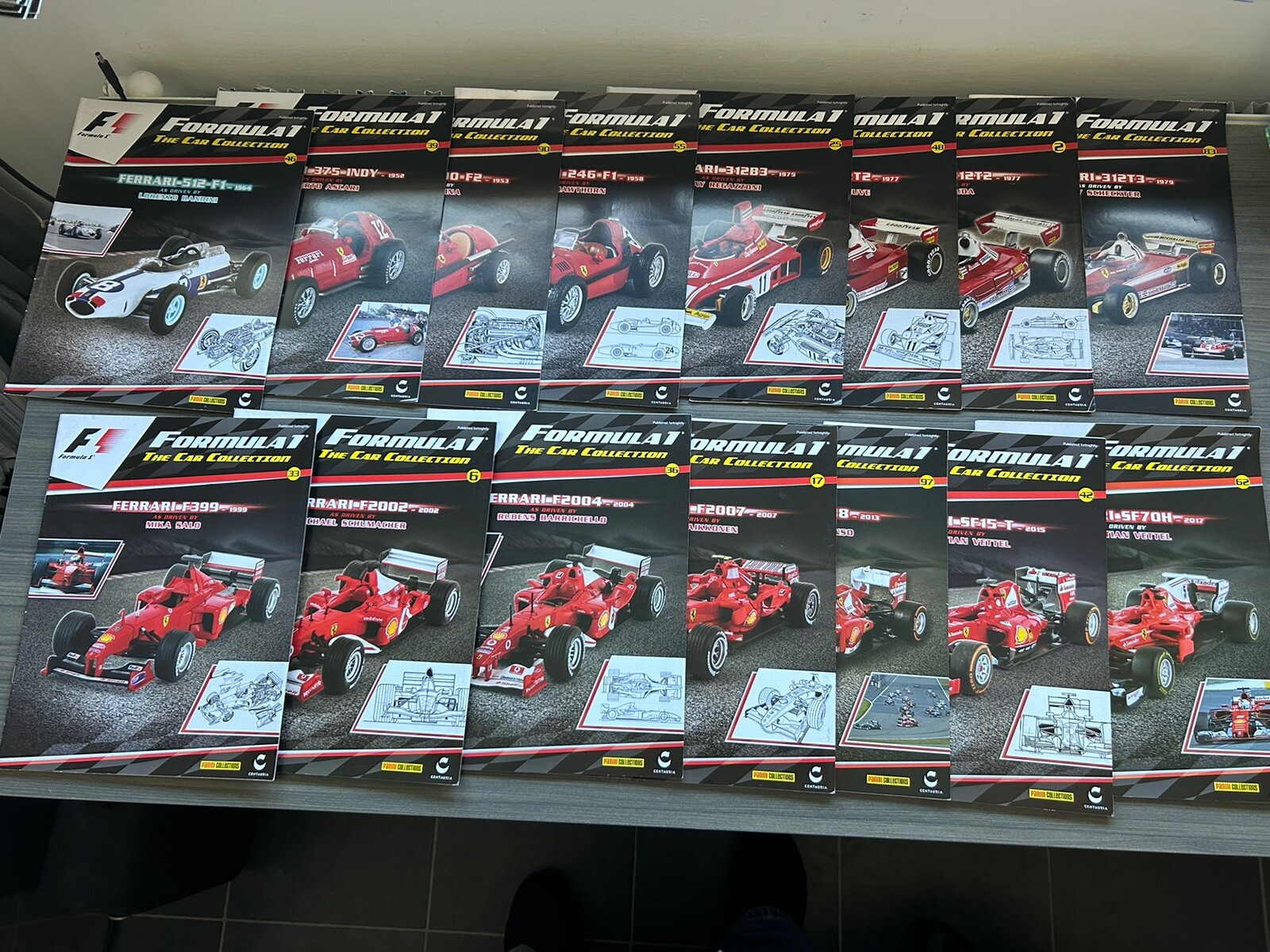 Ferrari F1 Set : 15 x F1 Car Collection Specification Magazines- Superb ...