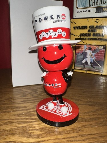 Powerball Mascot Bobblehead West Virginia Lottery WV Power Baseball SGA ...