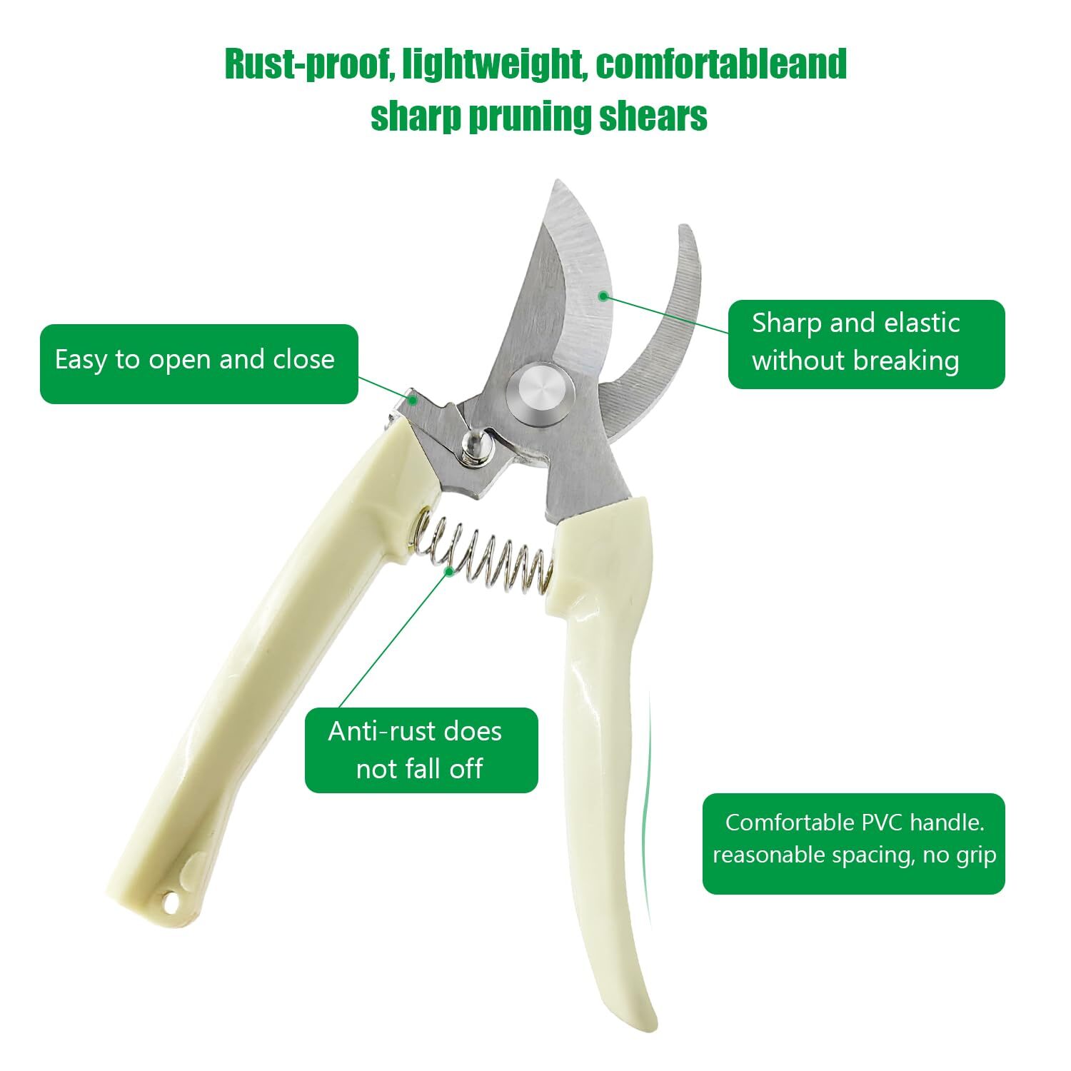 two pack Garden Flower ScissorsLightweight Hand Pruners Make Cut Smooth ...