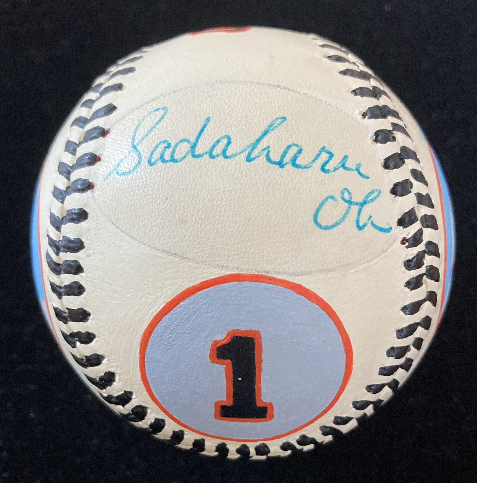 SADAHARU OH AUTO AUTOGRAPH SIGNED HAND PAINTED BASEBALL TOKYO GIANTS ...