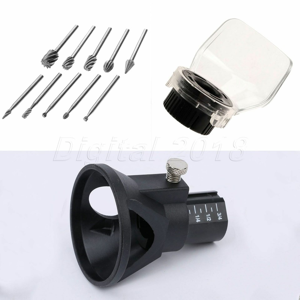 10pcs Polishing Grinding Bits Rotary Tool & Protective Cover & Drill ...