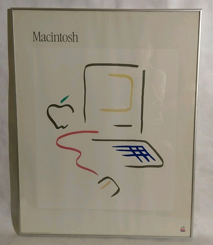 Vintage Original Apple Macintosh Picasso Framed Poster | eBay UK