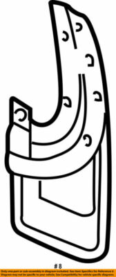 76625-35200 Toyota Mudguard sub-assy, quarter panel, rear rh 7662535200 ...