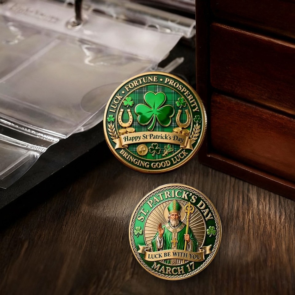 St. Patrick’s Day Lucky Coin,St Patricks Day Luck Be with You ...