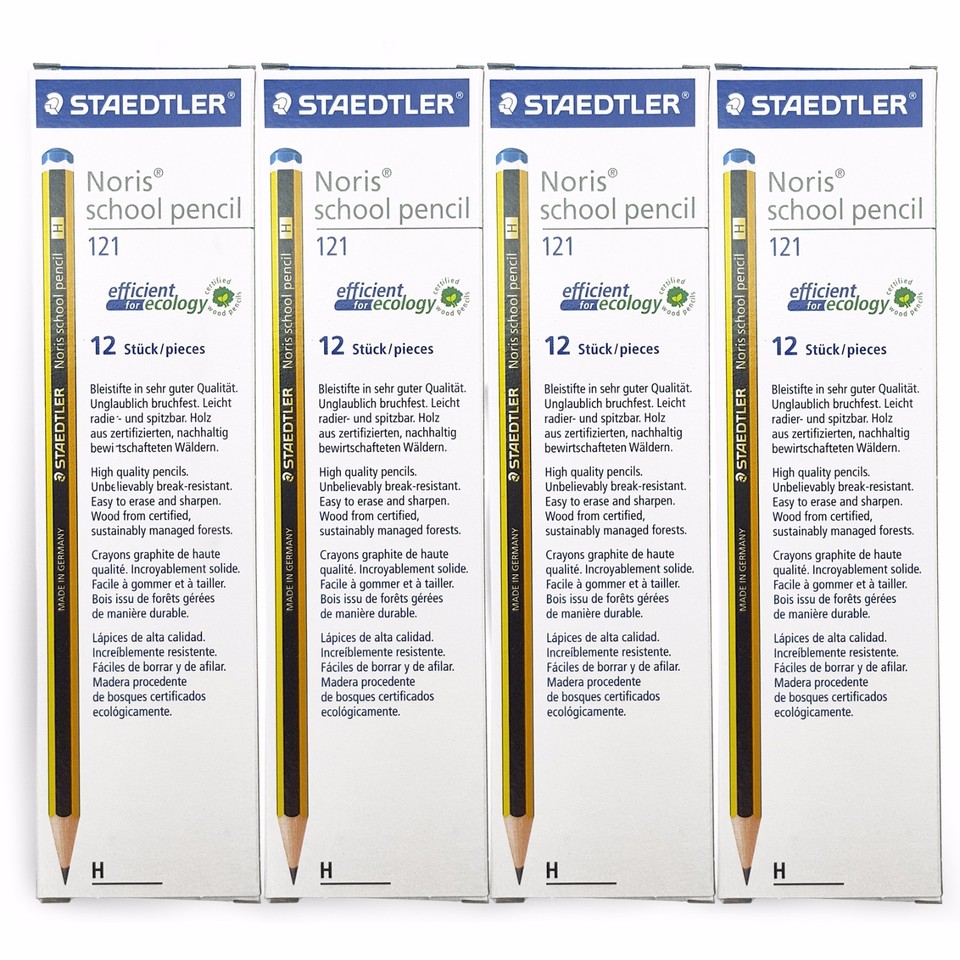 Staedtler Noris School Pencils 121 - Boxed - In Grades HB/B/2B/H/2H ...