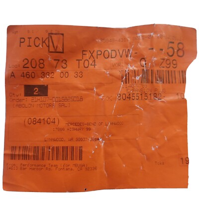 Mercedes-Benz G-class Sealing ring A4603320033 Genuine | eBay