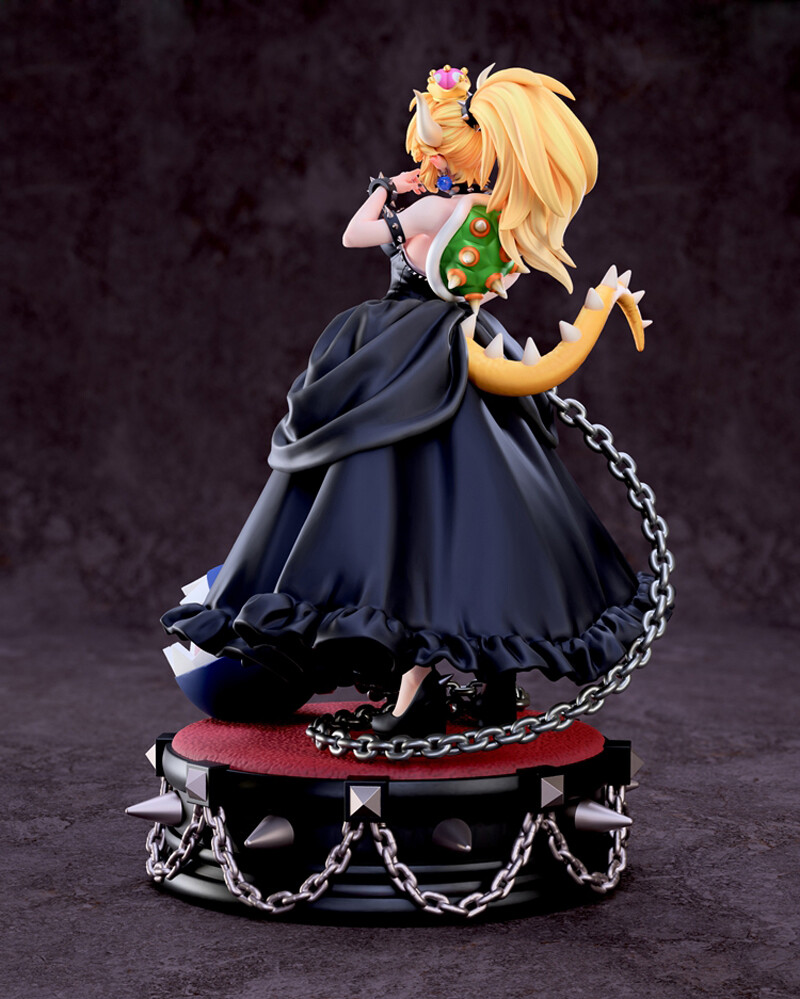 Princess Bowsette 3D Print Figure GK Model Kit Unpainted Unassembled ...