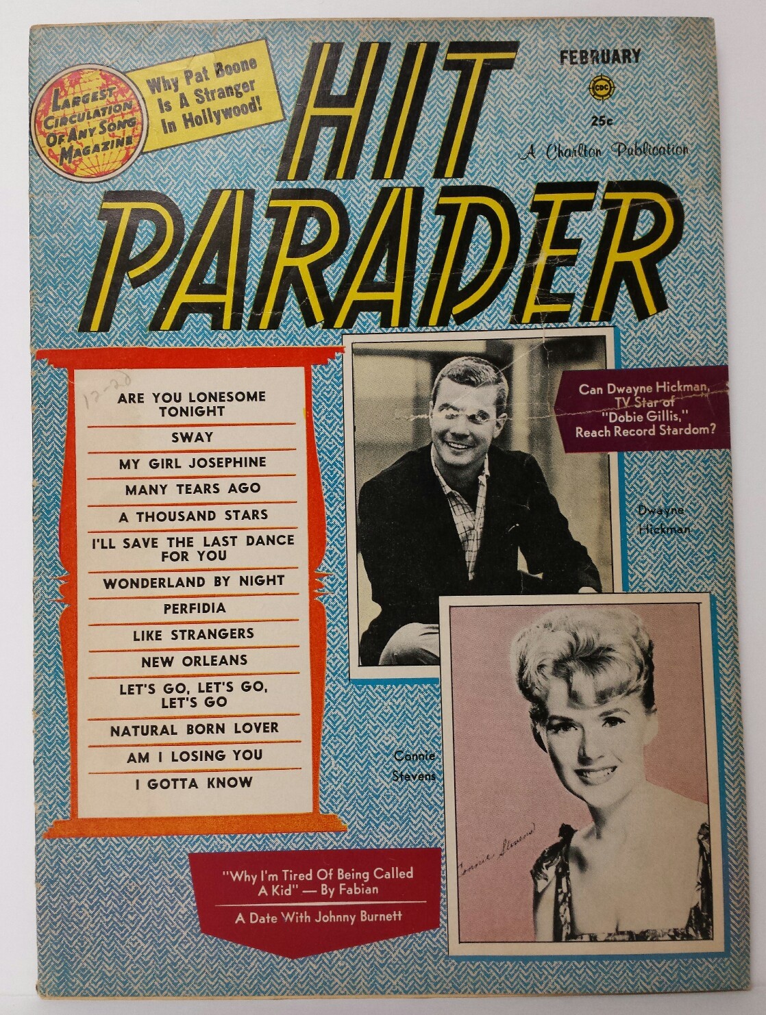 Hit Parader Magazine Back Issue February 1961 Dwayne Hickman FR / GD | eBay