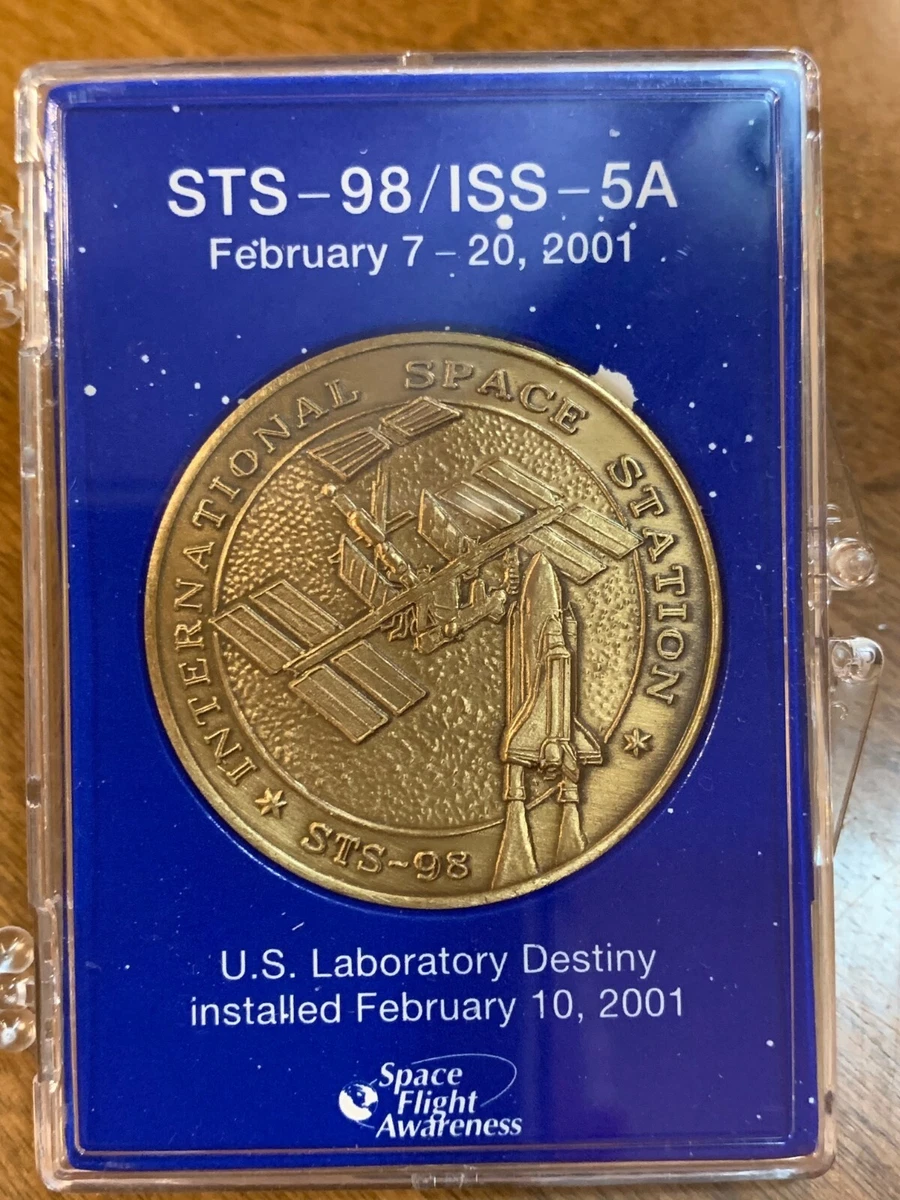 Nasa Manned Mission Us Silver Coin 100