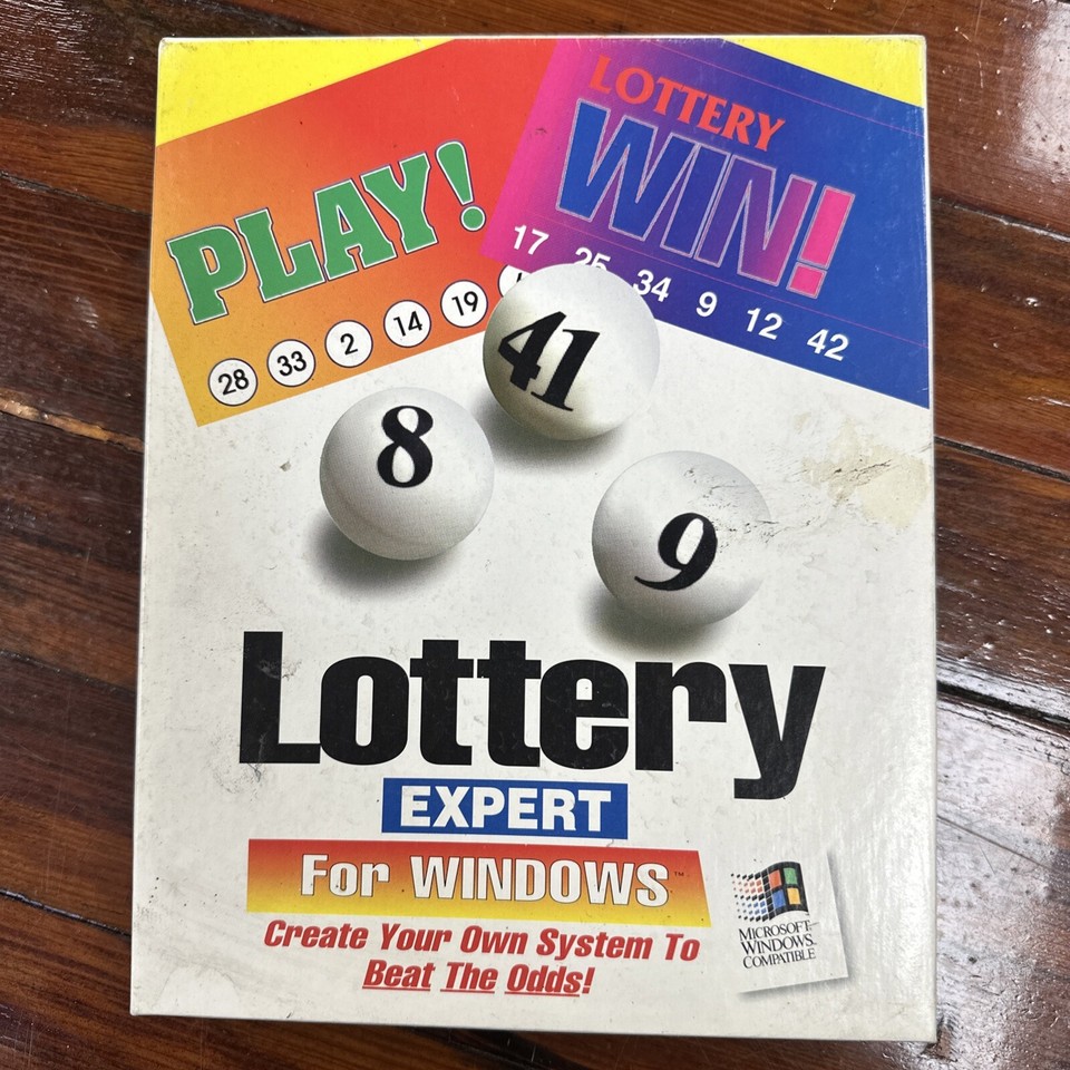 Lottery Expert Software Floppy Disk Vintage RARE Big Box CIB | eBay