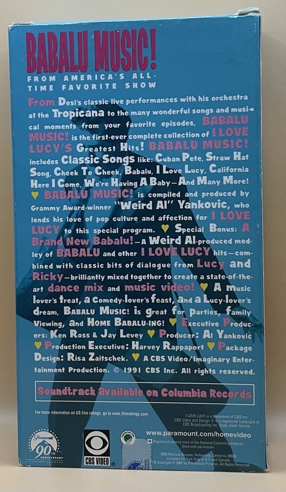 Ricky Ricardo Babalu I Love Lucy’s Greatest Hits Musical Comp Weird Al ...