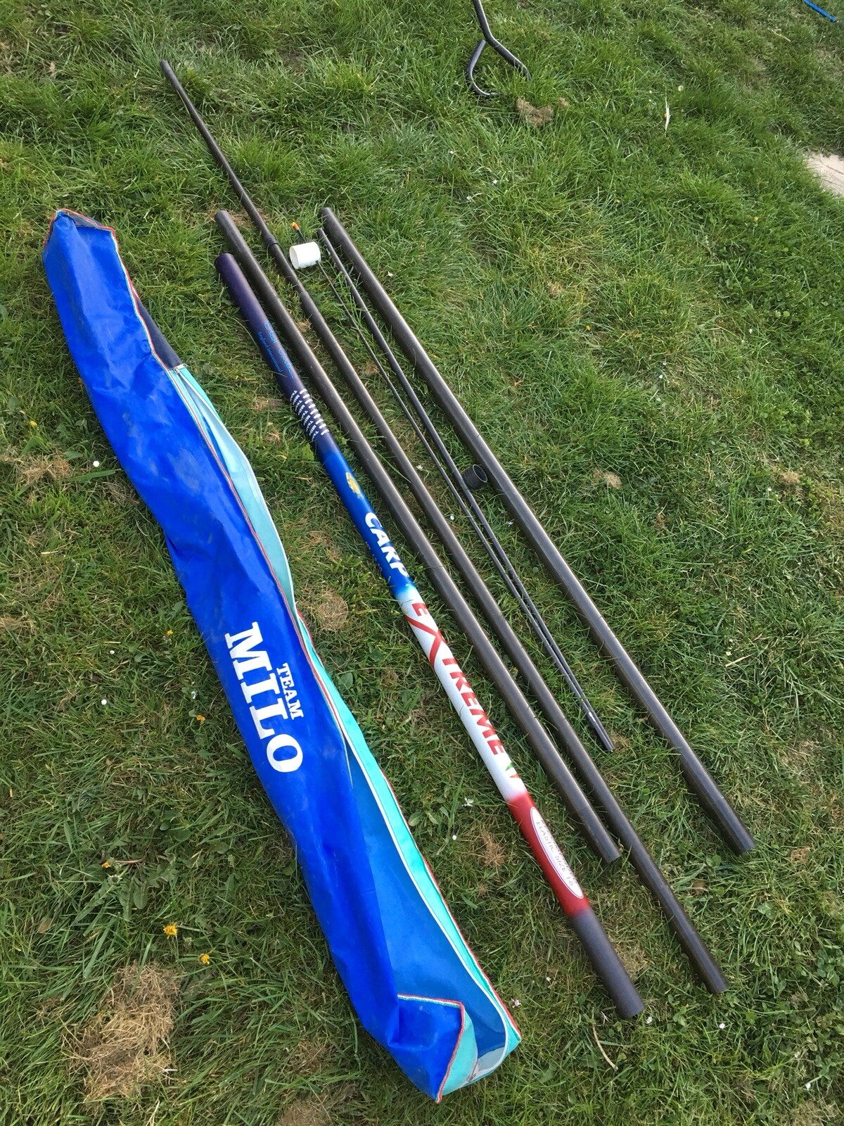 MILO Extreme Carp Pole Rod Steve Carden Fish Kit Bag Bait Pot | eBay UK