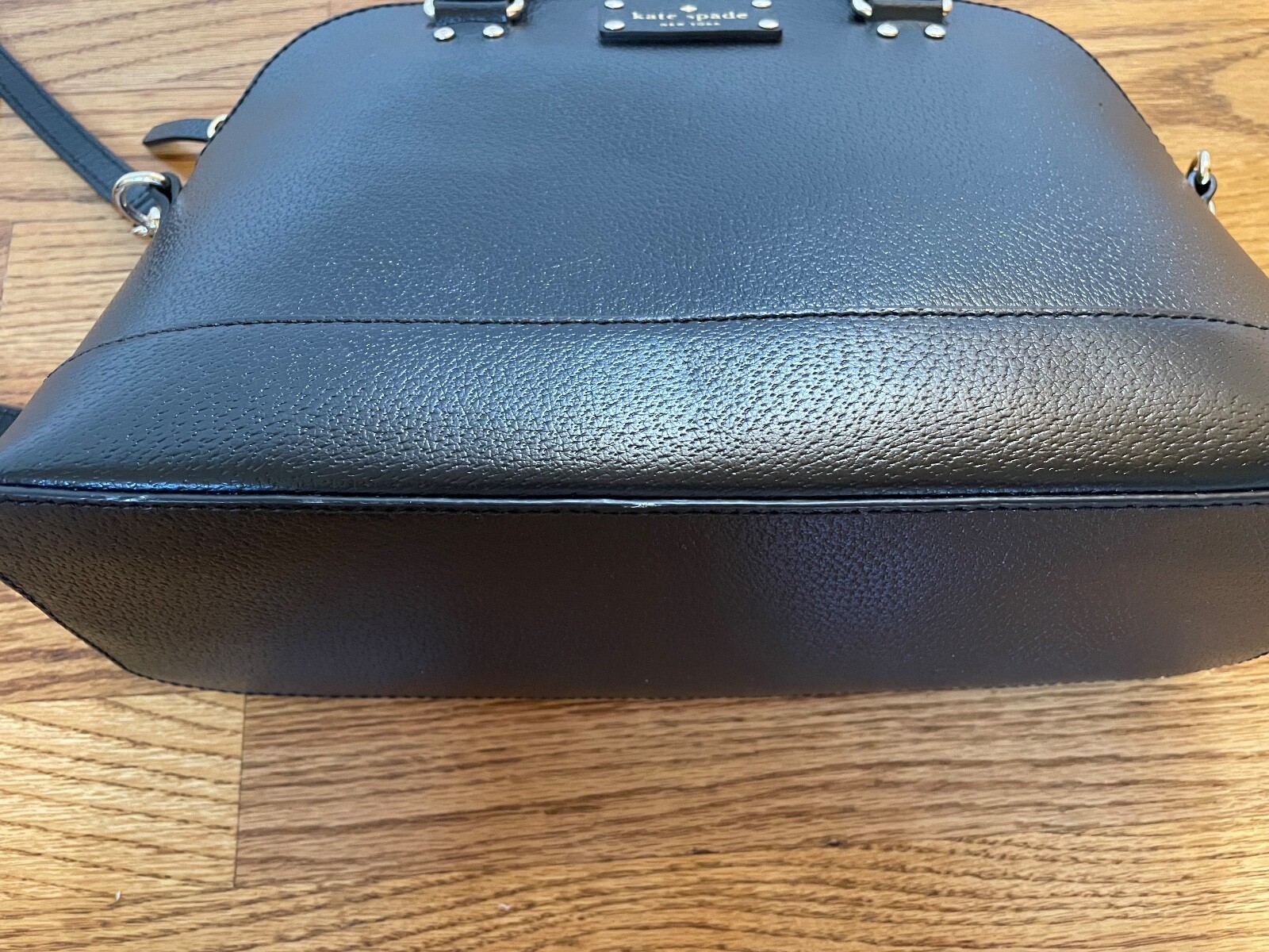 KATE SPADE WELLESLEY RACHELLE BLACK Leather Satchel - Gem