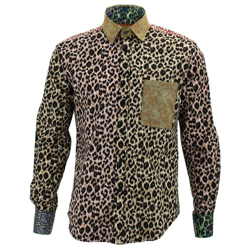 Regular Fit Long Sleeve Shirt Loud Originals Random Mixed Animal Print ...