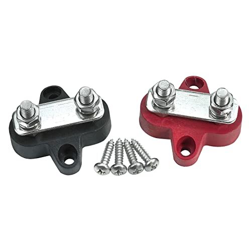 Twin Stud Battery Binding Posts Heavy Duty Positive and Negative ...