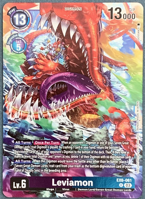 Leviamon EX6-061 Infernal Ascension Rare Englisch NM Digimon TCG | eBay.de